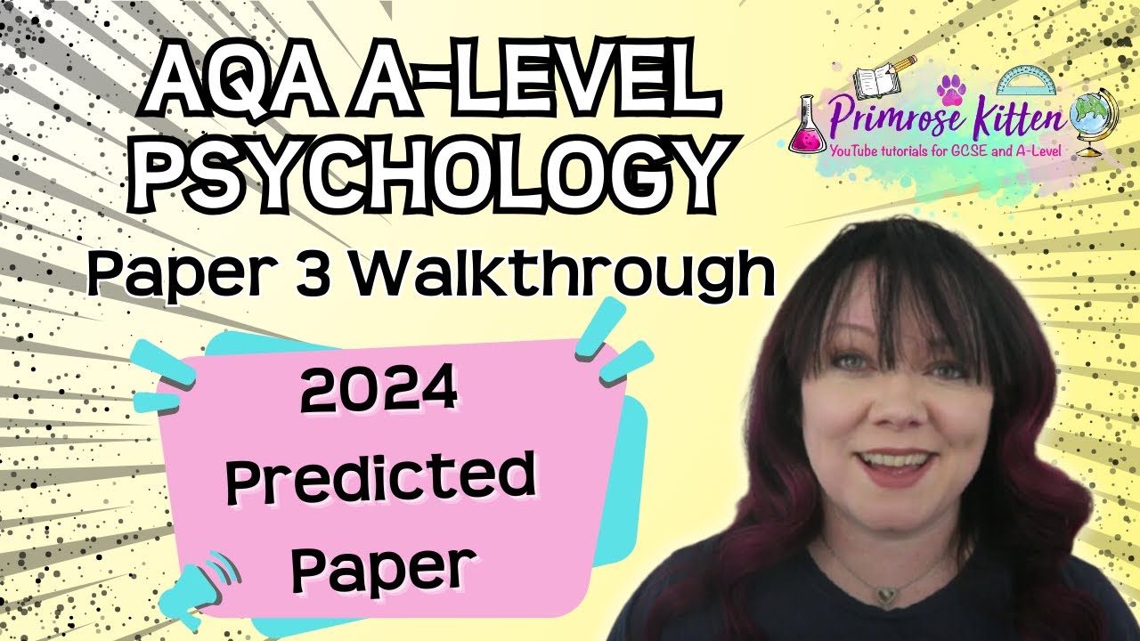 AQA | A-Level | Psychology | Paper 3 | 2024 Predicted Paper - YouTube