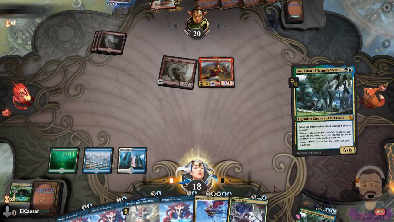 MTG Arena - Uro, Titan of Nature's Wrath altered animation - YouTube