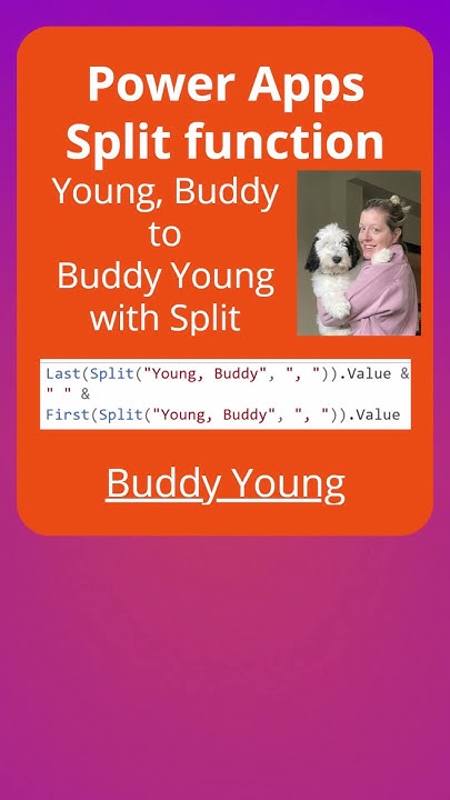 Turn Last, First into First Last with Split function #powerapps - YouTube