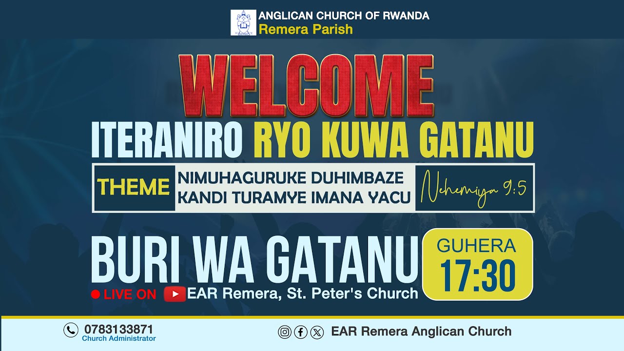 AMATERANIRO YO KUWA GATANU 23.KANAMA.2024 - YouTube