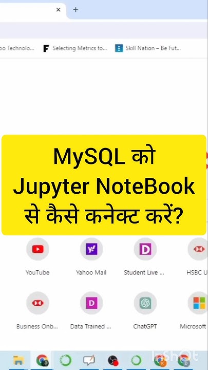 Connecting SQL with Jupyter notebook. #education #mysql #Google #jupyternotebook - YouTube