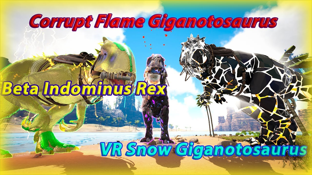 ARK: AG Reborn #28 Mình Thử Tiến Hóa VR Snow Giga, Beta Indominus Rex ...