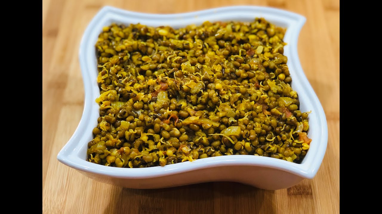Sprouted Moong Curry Recipe| Moong Sprout Sabzi - YouTube
