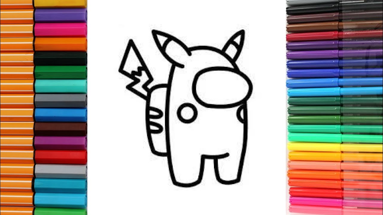 How to draw among us pokemon | Easy drawing - YouTube