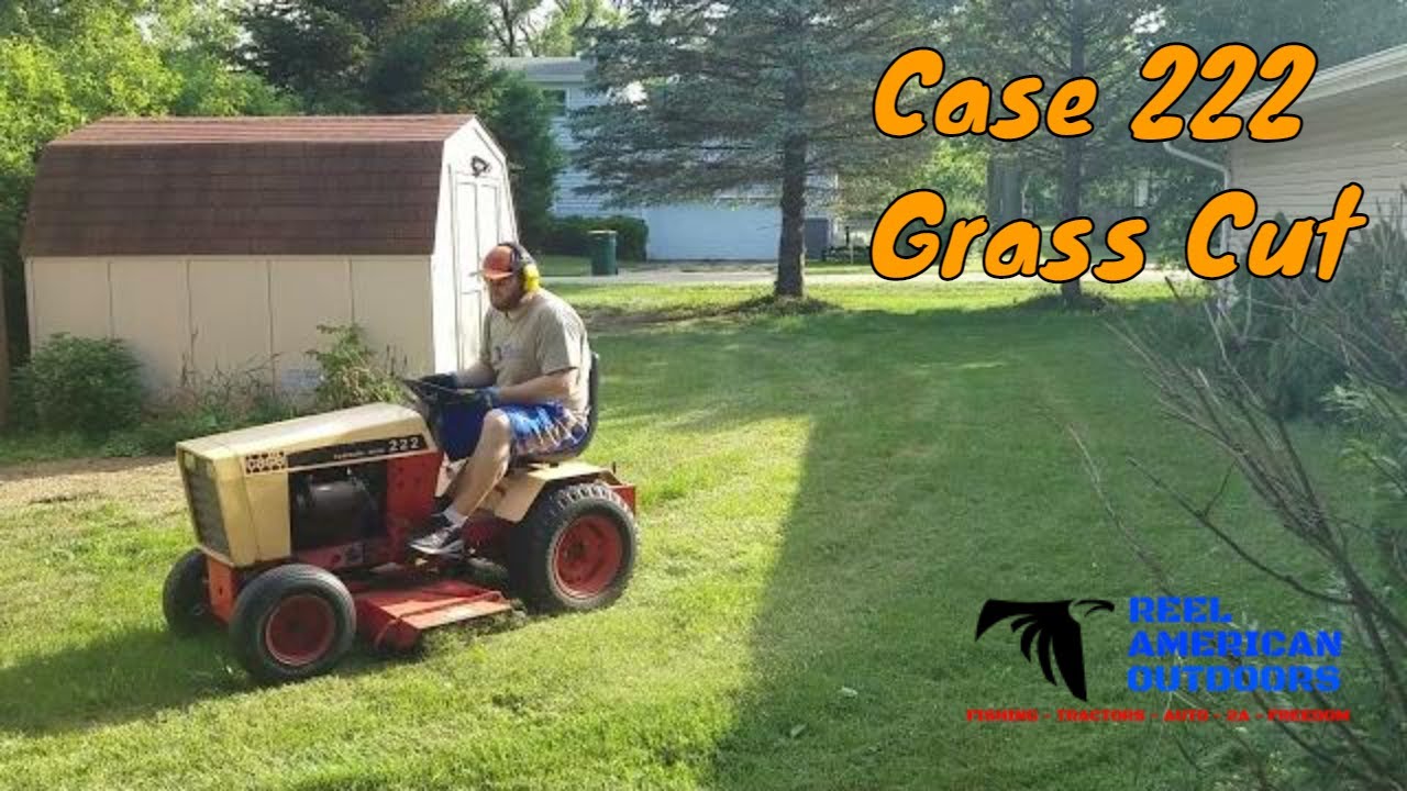 Case 222 Grass Cut - YouTube