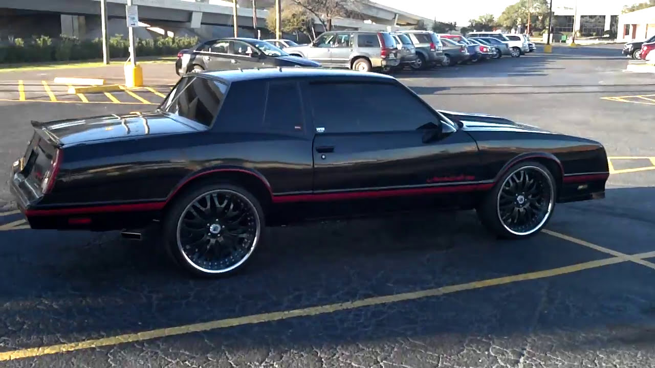 KNIGHT RYDER BLACK 1987 MONTE CARLO SS ON 22s ASANTI - YouTube