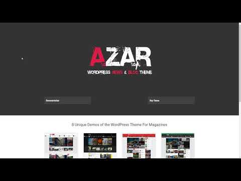 Azar - WordPress News and Blog Theme        Gusti Cory