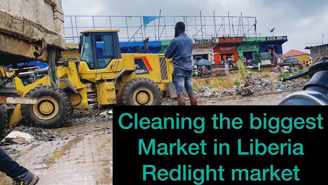 Breaking news finally removing the mountain of dirt #garbage in Liberia ...