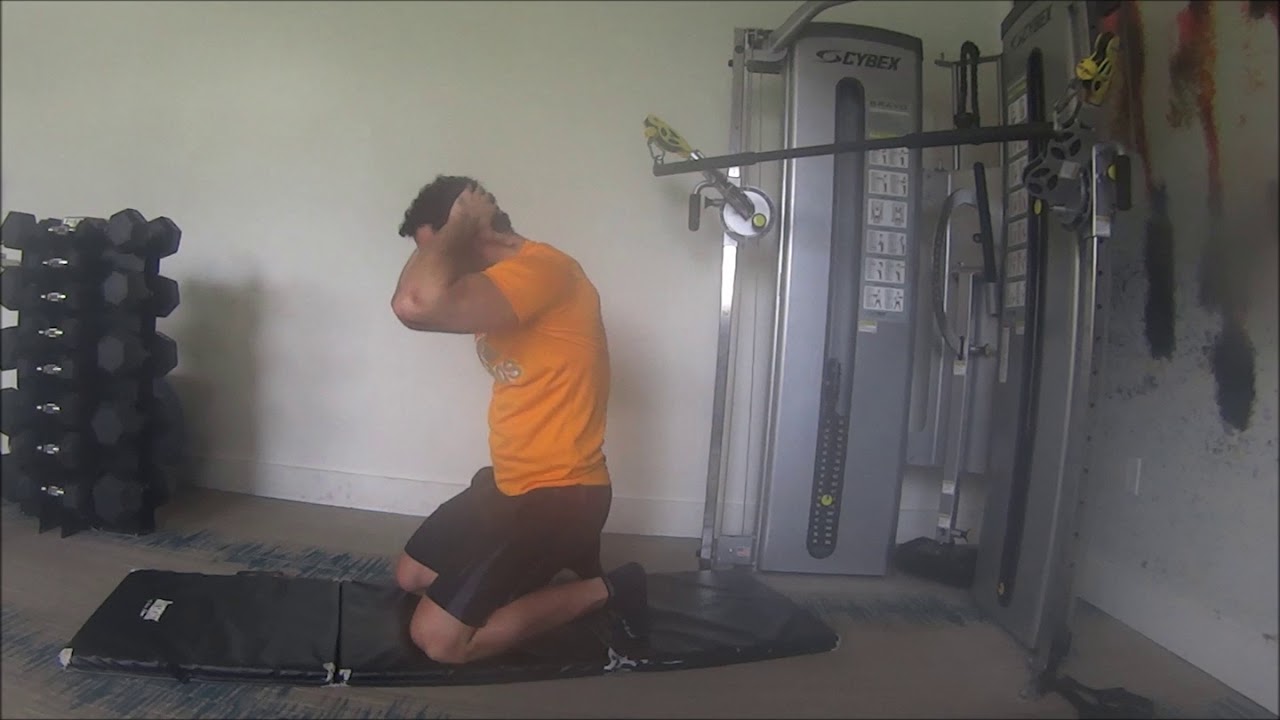 T Spine Kneeling Prisoner Extension - YouTube