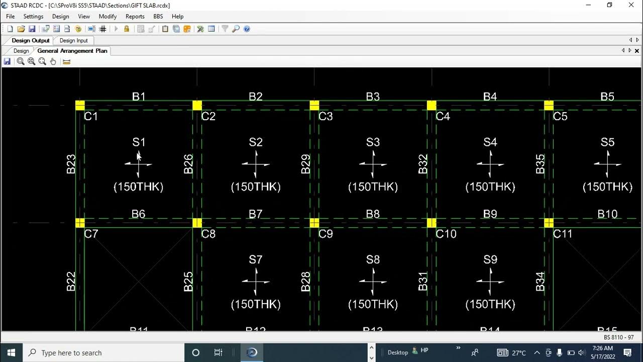 Slab design with Staad RCDC. All about slab design in Staad RCDC. - YouTube