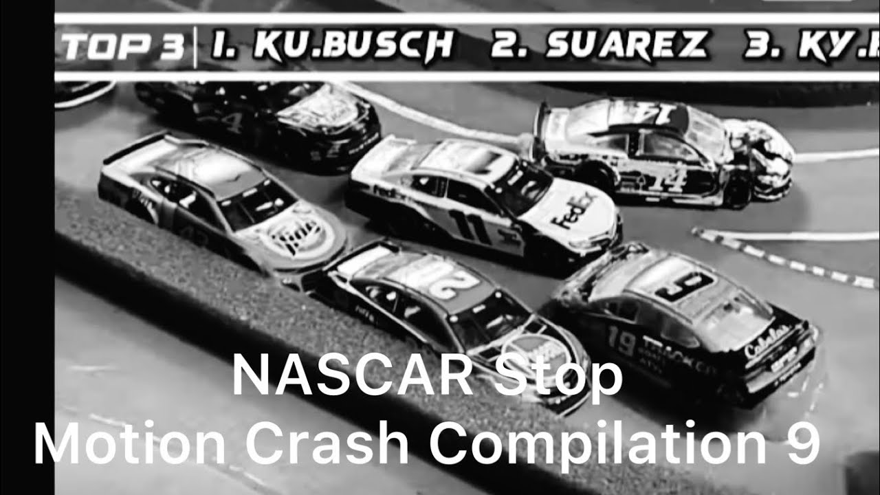 NASCAR Stop Motion Crash Compilation 9 - YouTube