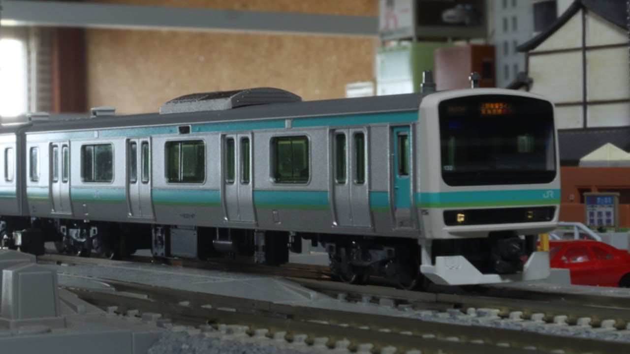 Nゲージ KATO E231系 常磐線・上野東京ライン 走行集④ - YouTube