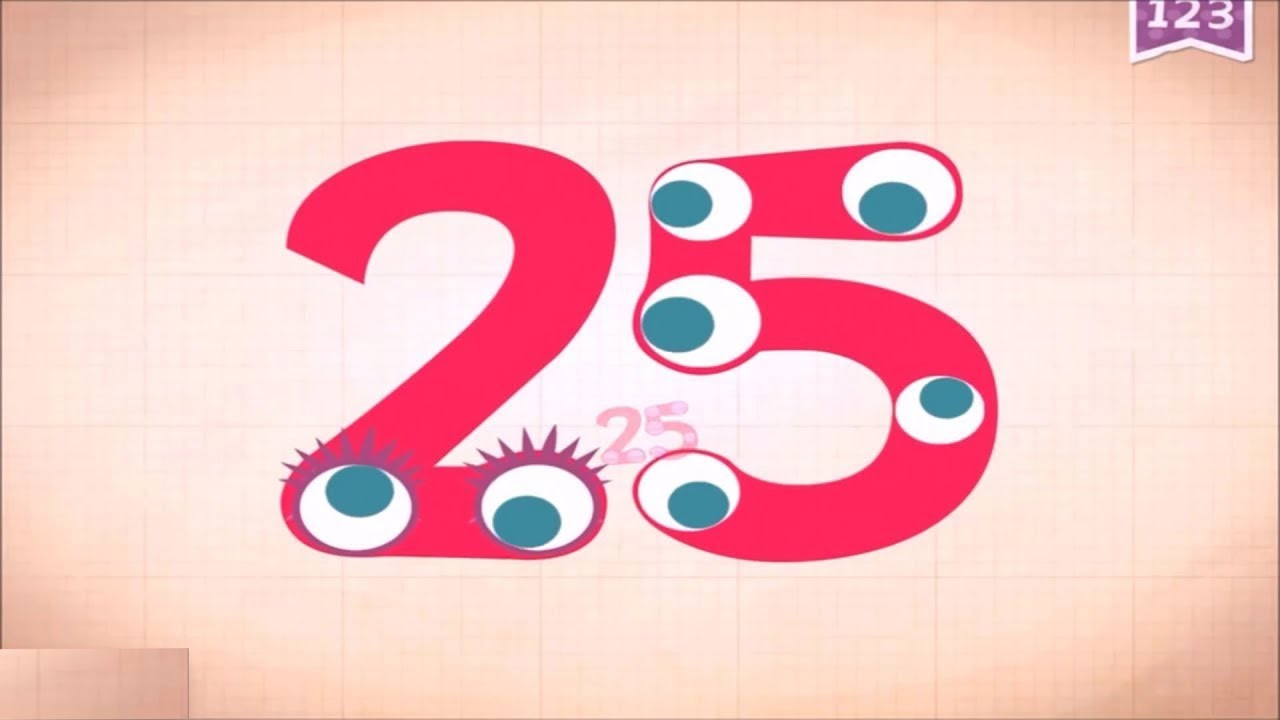 Learn Number Twenty five 25 in English by Endless Numbers Kids Video ...