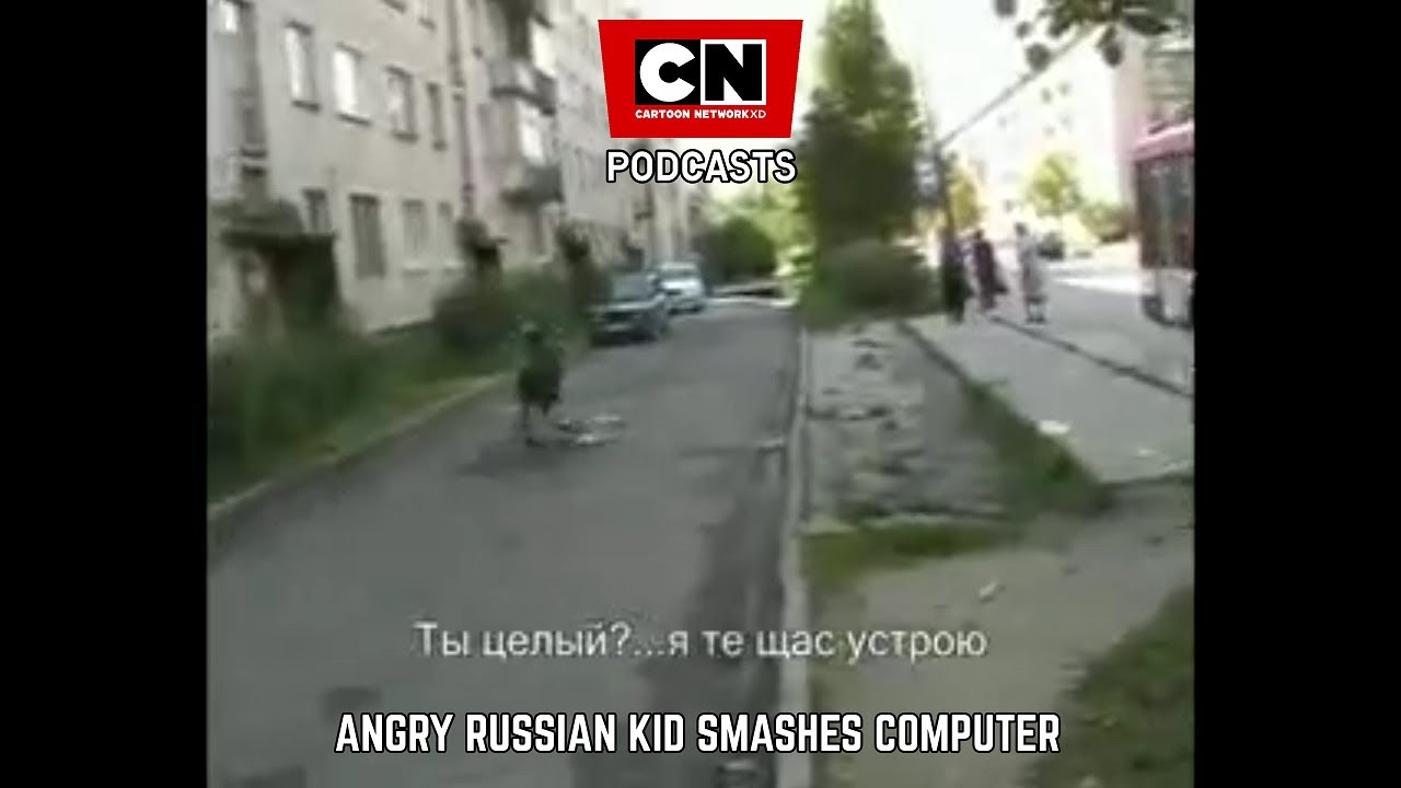 Angry Russian kid smashes computer - YouTube