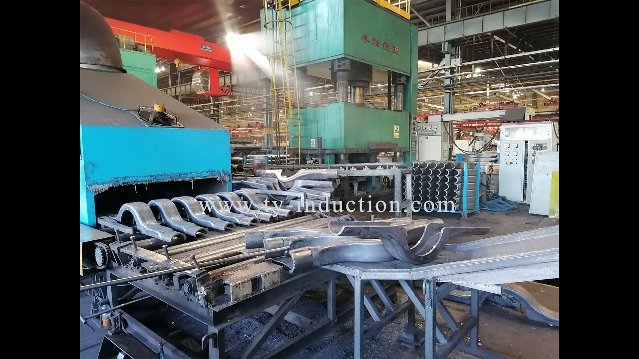 Axle Housing Induction Forging - YouTube