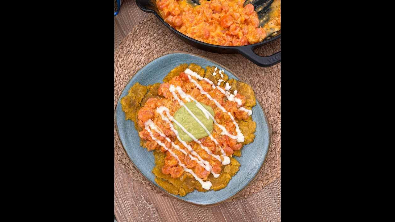 PATACONES CON CAMARONES - YouTube