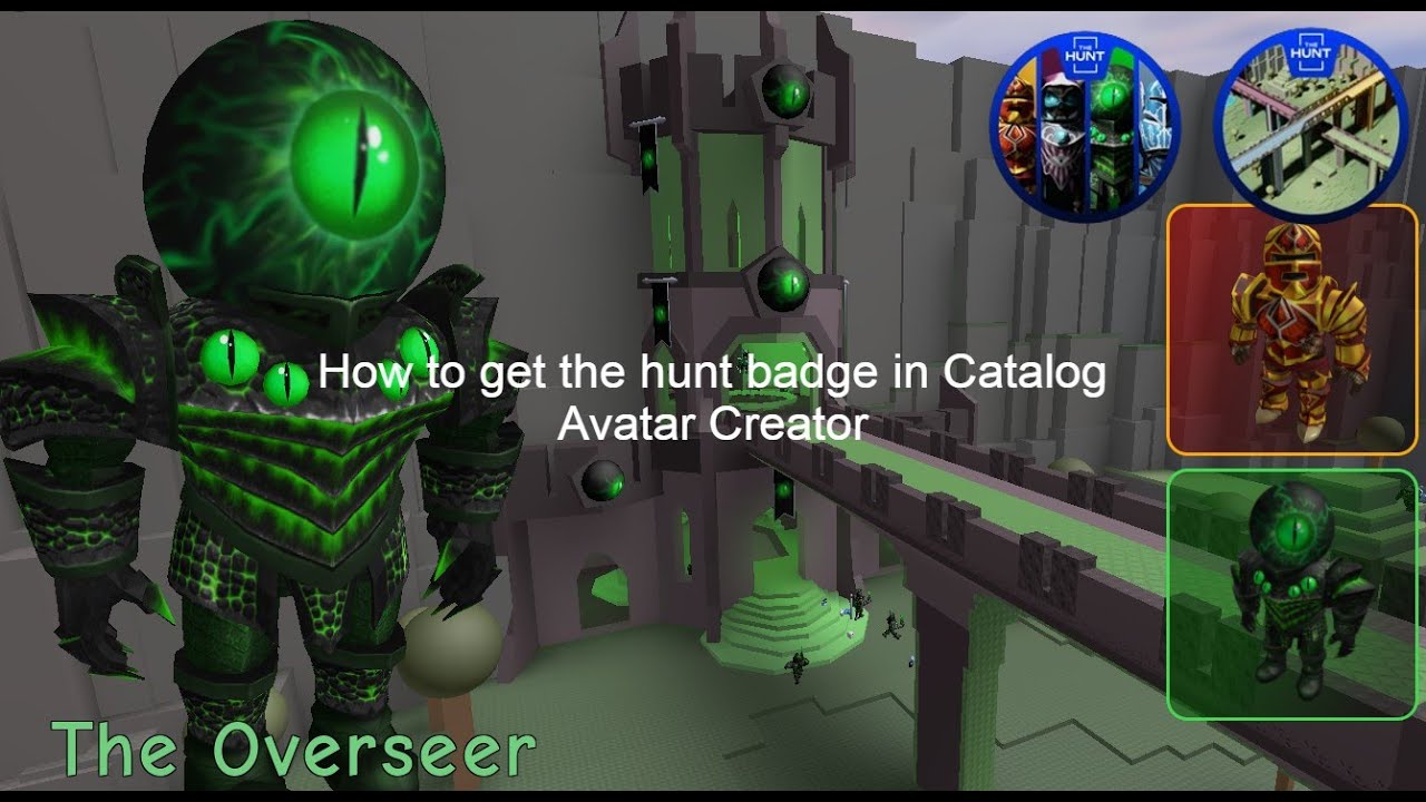 How to get the hunt badge in catalog avatar creator (FULL WALKTHROUGH ...