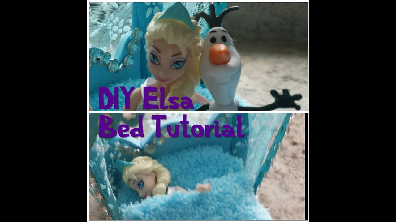 DIY Frozen Elsa Bed tutorial - YouTube