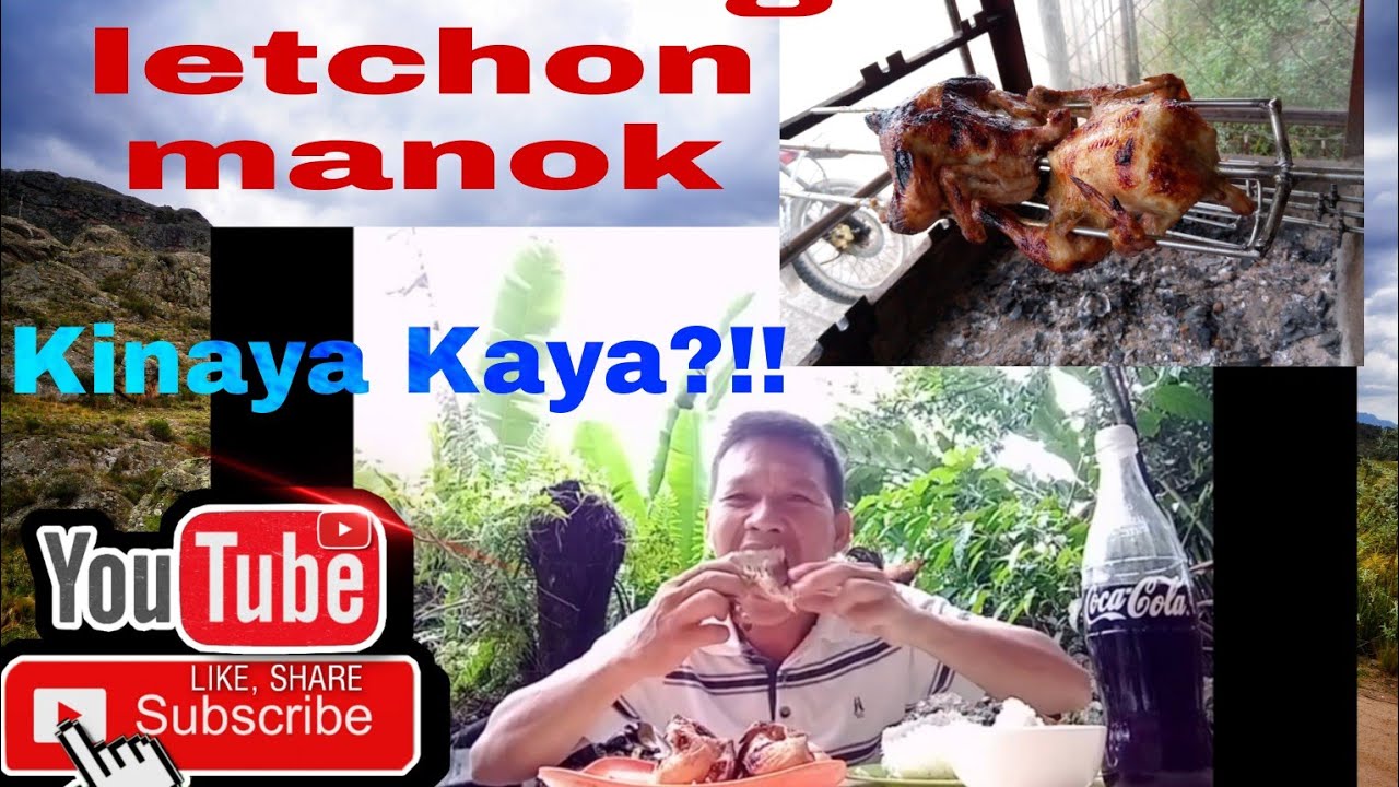 mukbang Isang buo letchon manok - YouTube