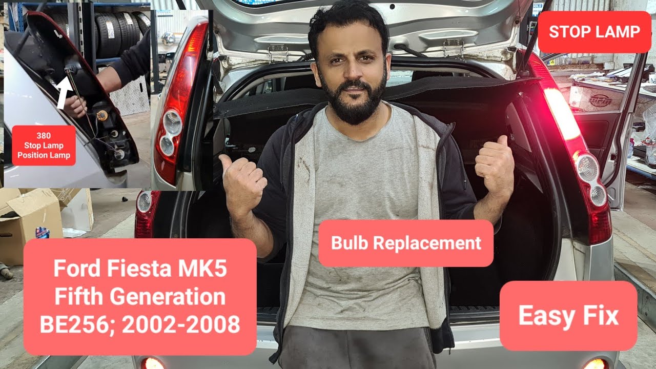 how to change stop lamp on Ford Fiesta mk5 #taillight - YouTube