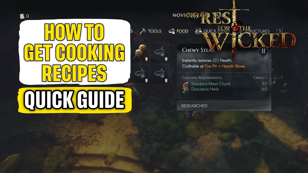 How to Get More Cooking Recipes No Rest for the Wicked Quick Guide ...