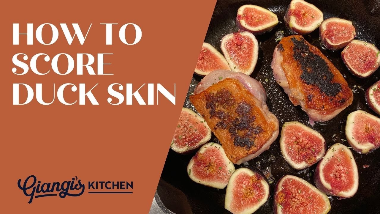 How to Score Duck Skin - A French Classic Technique - YouTube