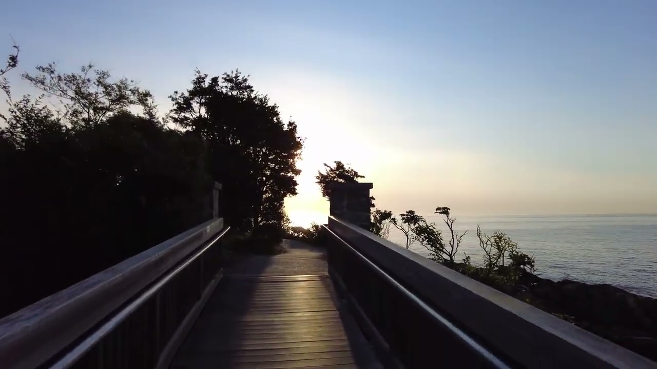 Ogunquit Maine Marginal Way/Perkins Cove Walk at Sunrise. New England's ...