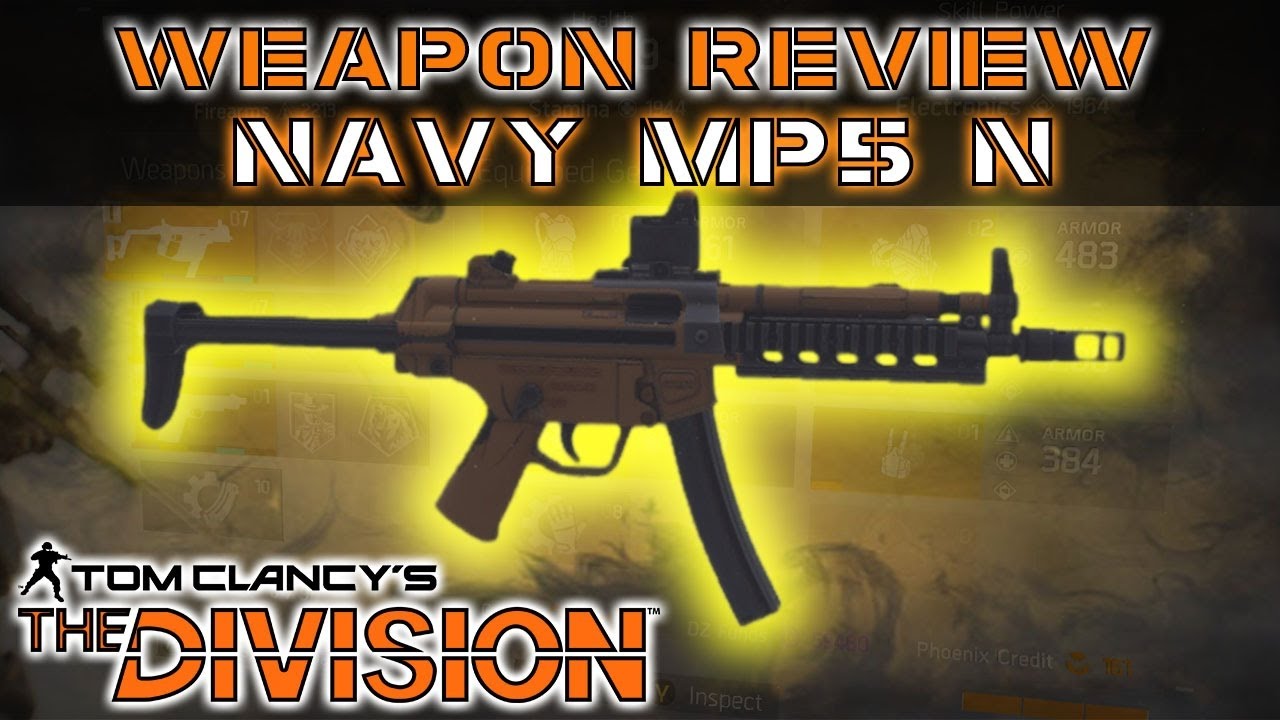 The division mp5 st review best pvp smg? - YouTube