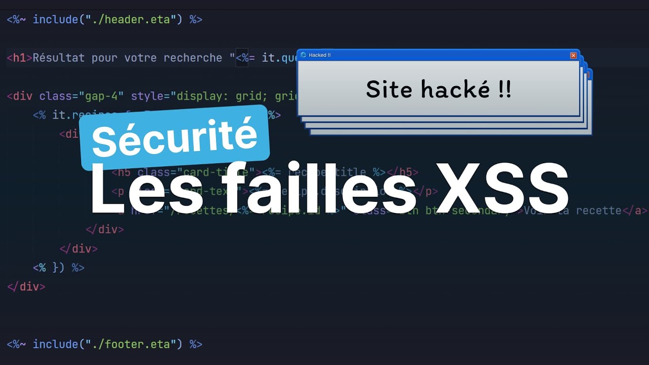 Sécuriser ses applications web : Les failles XSS - YouTube