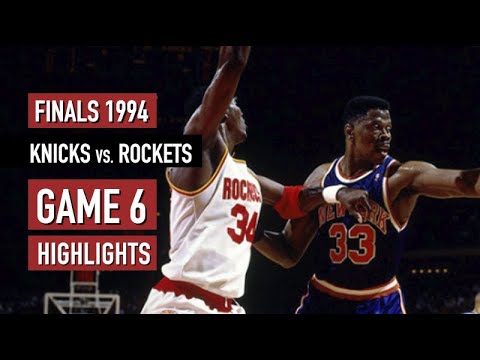 NBA Finals 1994. Game 6 New York Knicks vs Houston Rockets Full Game Highlights Olajuwon vs Ewing HD