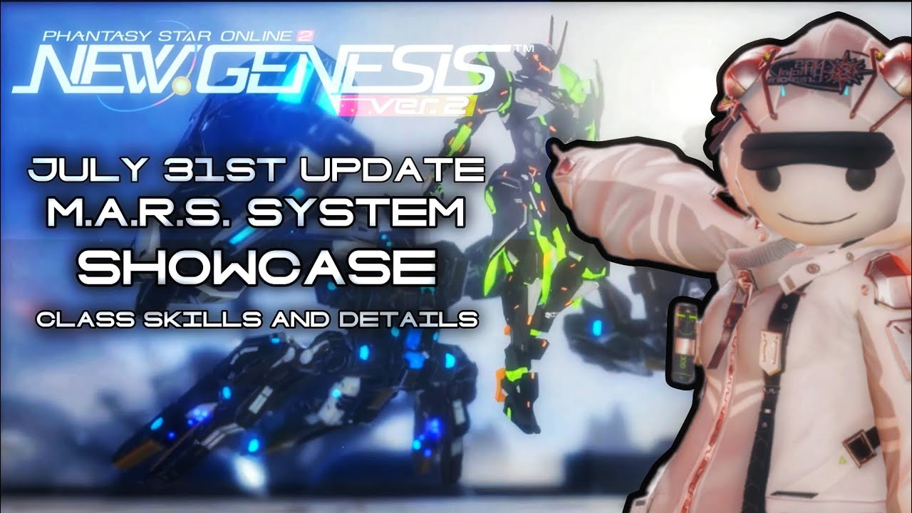 [PSO2:NGS] M.A.R.S. SYSTEM - Showcase Class Skills And Details - YouTube