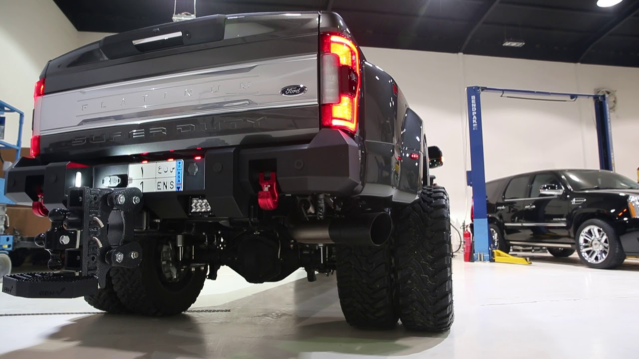 2017 F-450 Power Stroke straight pipe exhaust sound - YouTube