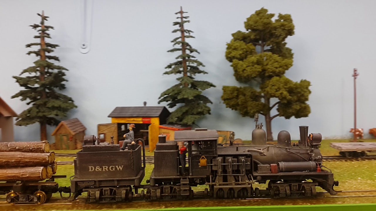 Brian's logging train - YouTube