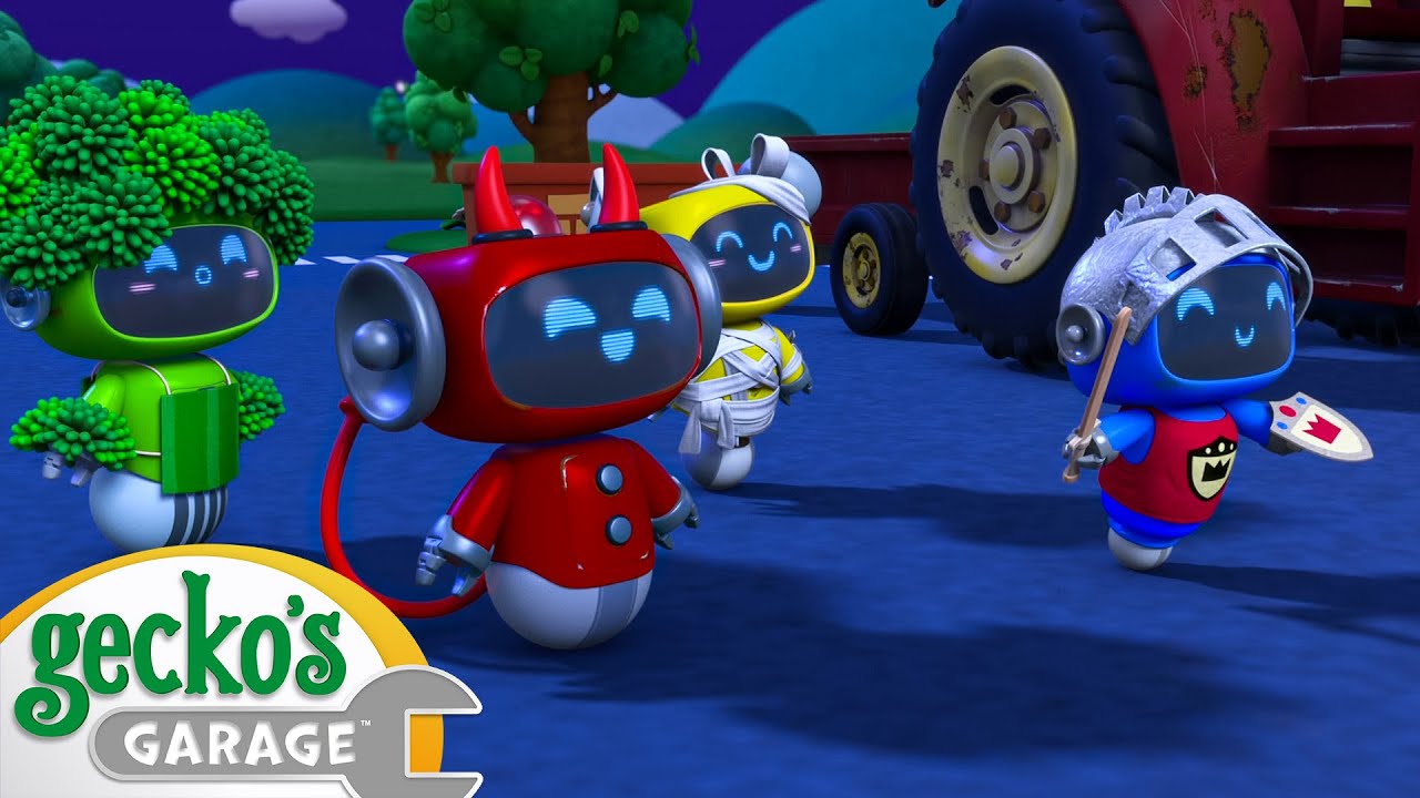 Drive Thru Haunted House | Gecko's Garage 3D | Robot Cartoons for Kids ...