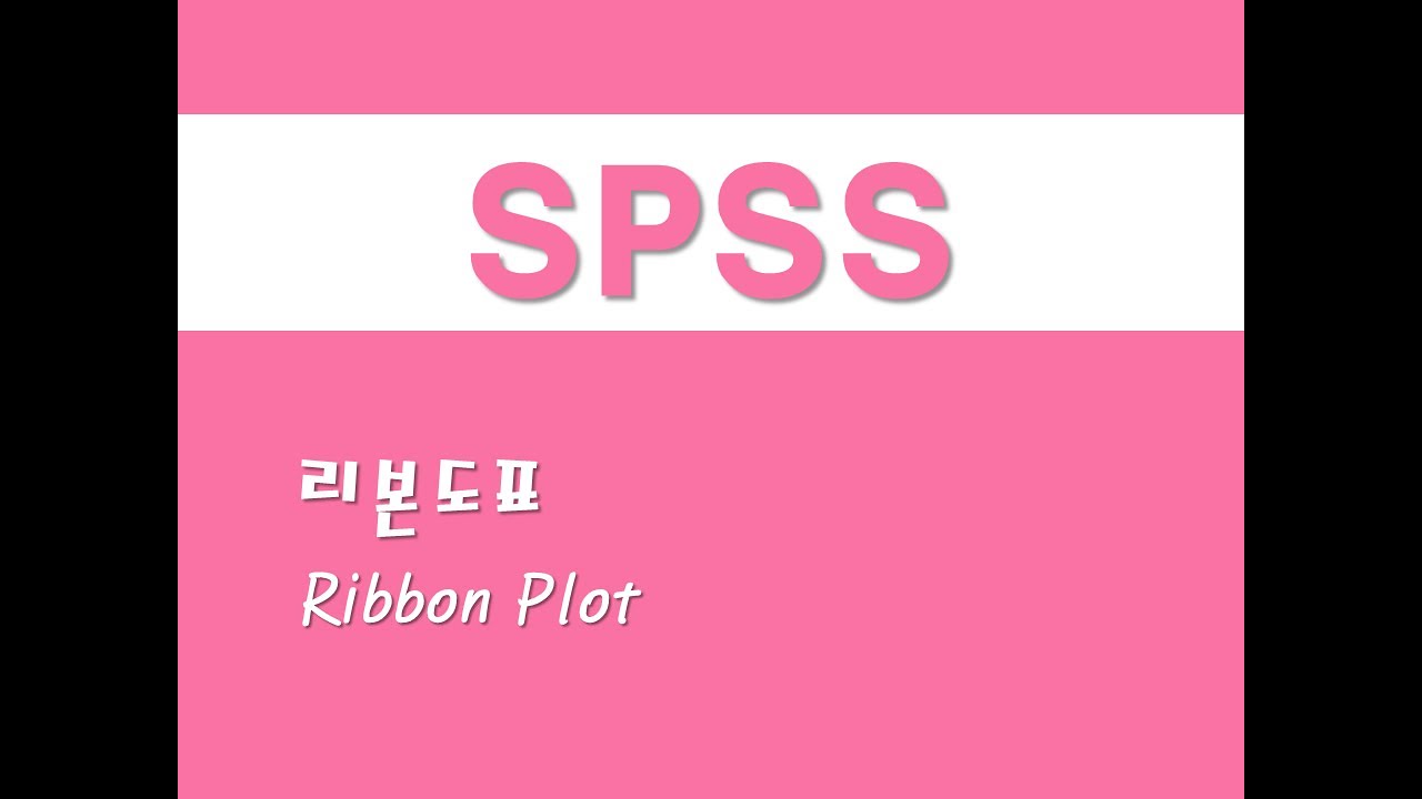 SPSS를 활용한 그래프 - (27) 리본도표(Ribbon Plot) - YouTube