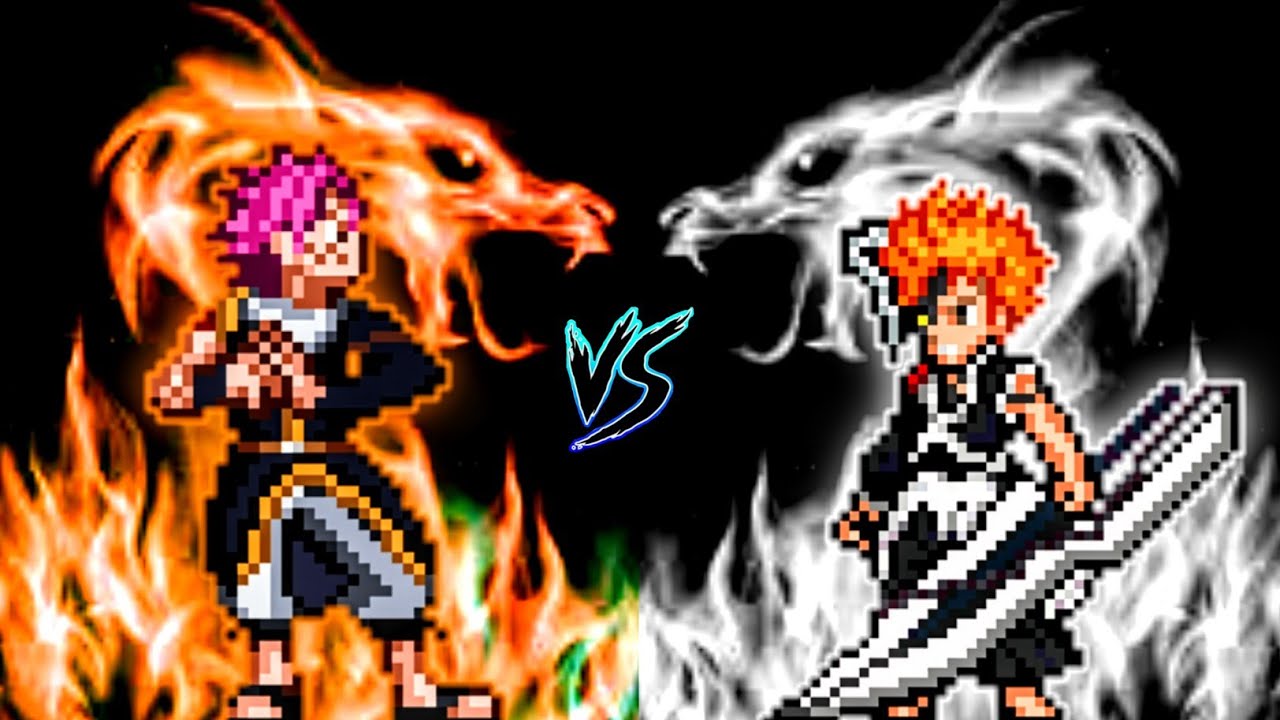 Natsu OP (all form) VS Ichigo TYBW V3 OP (all form) in Jump Force Mugen ...