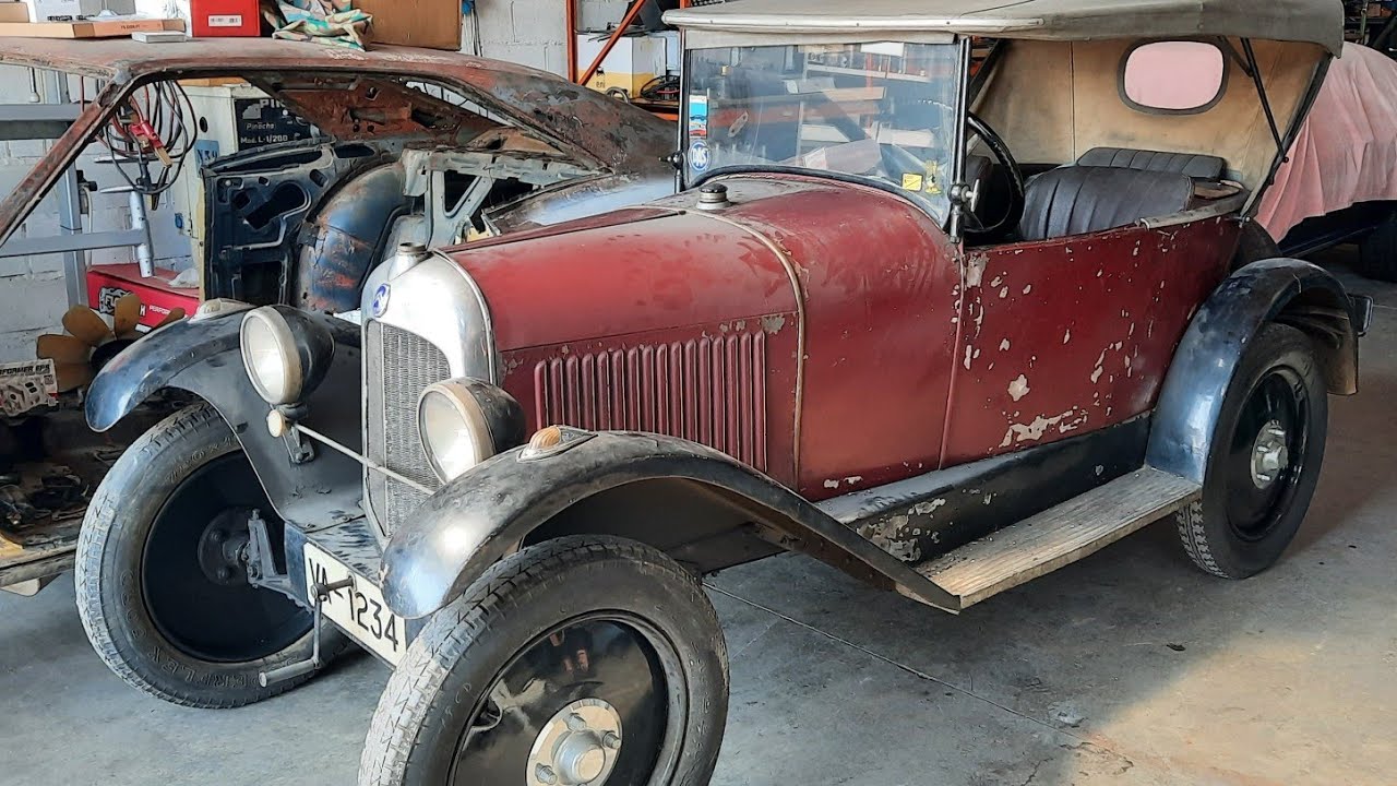 Presentación y primera puesta en marcha de Citroën Type C 5HP 1925 ...