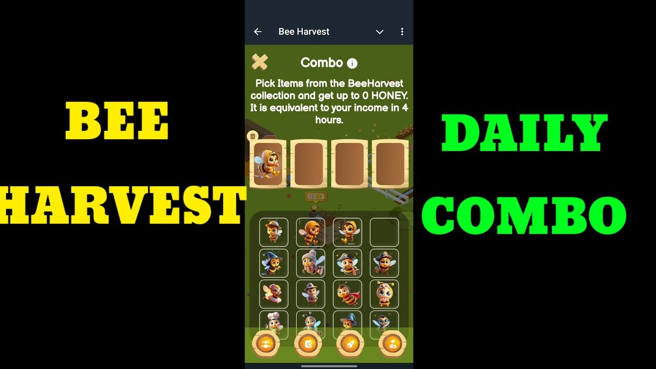 Bee Harvest Daily Combo | 28 September Bee Harvest Daily Combo | Bee ...