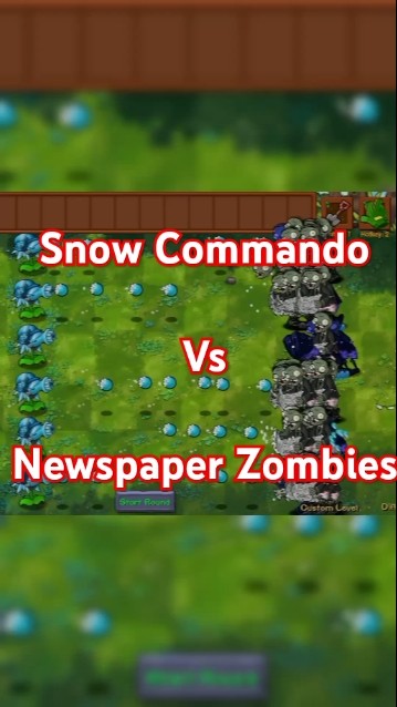 Snow Commando vs Newspaper Zombies PVZ FUSION 2.3.1 #pvz #pvzfusion #plantsvszombies - YouTube