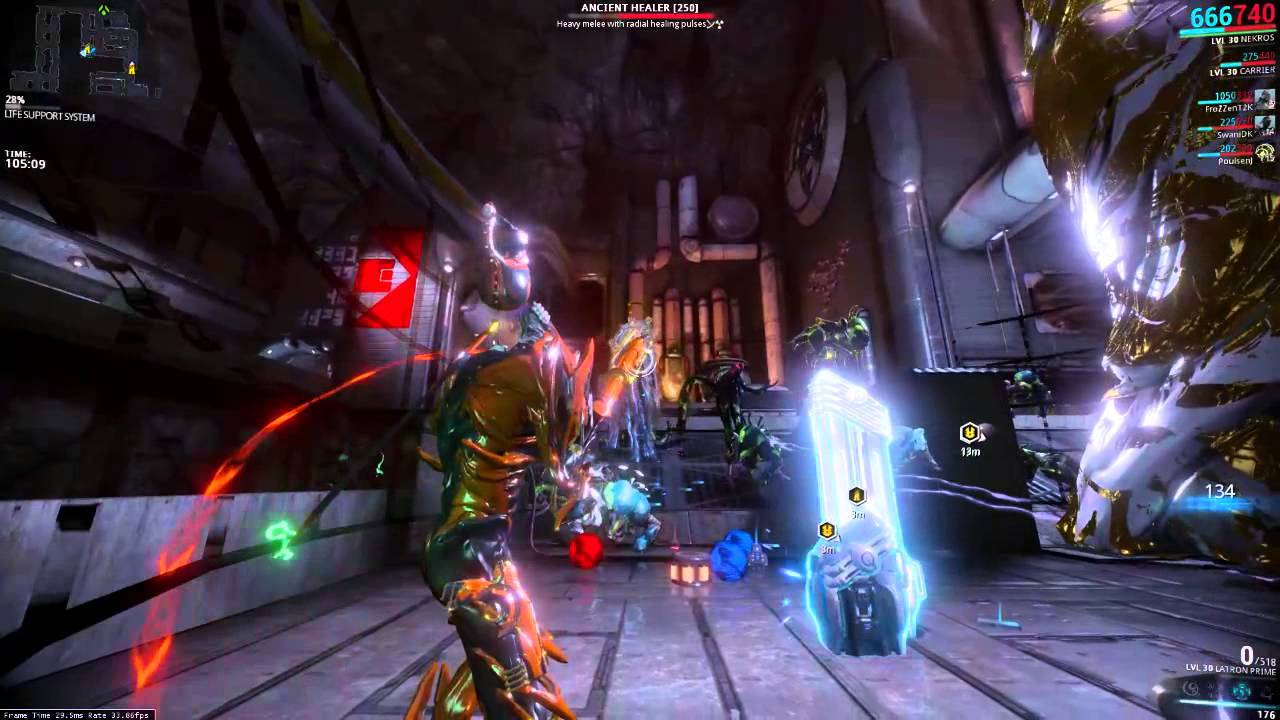 1 Hour 57min 12sec Survival agianst Infestation | Warframe Patch 13.6.0 ...