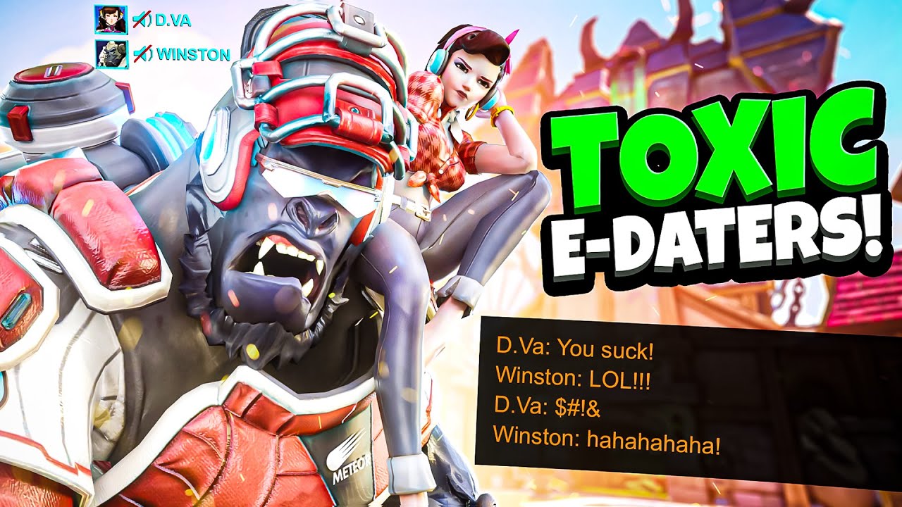 TOXIC E-daters Try to FLAME Me! - Overwatch - YouTube