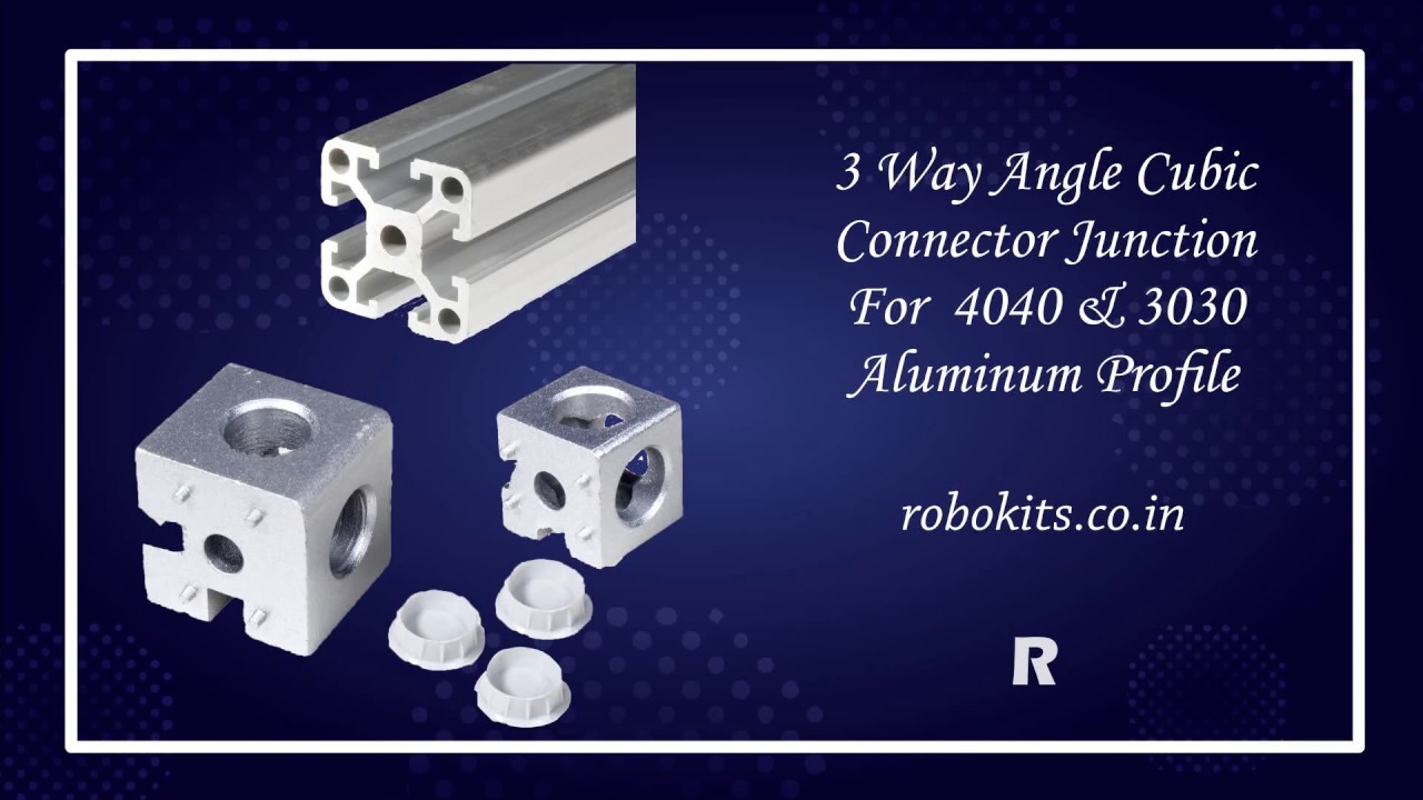 Three Way Angle Cubic Connector Junction Corner Bracket For 3030 and ...