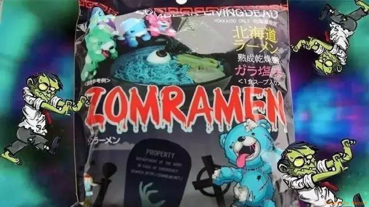 Zomramen form Zombear LivingDead The Japan Blue Noodles - YouTube