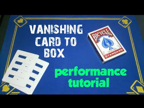 Incredibly visual vanishing card to box card trick tutorial/ gimmick card tricks - YouTube