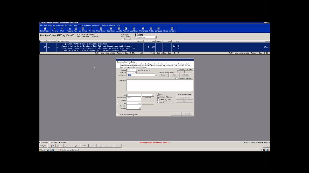 Yes Management System - Building A Ticket - YouTube