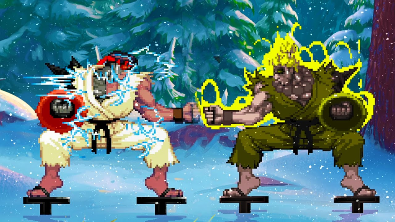 Cyber Ryu Evil Vs. Shin Cyber Akuma - Techno-Do - YouTube