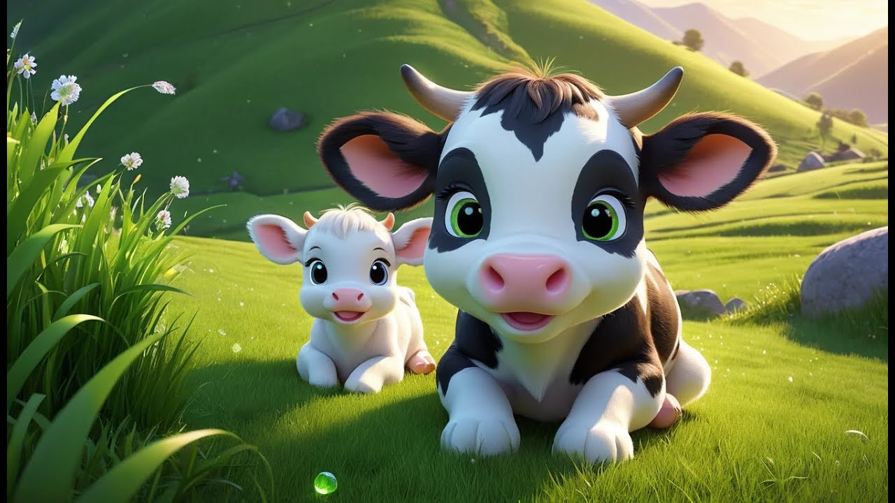 Baby Cow Goes Moo Moo Moo | Popular Nursery Rhyme | Educational Kids ...