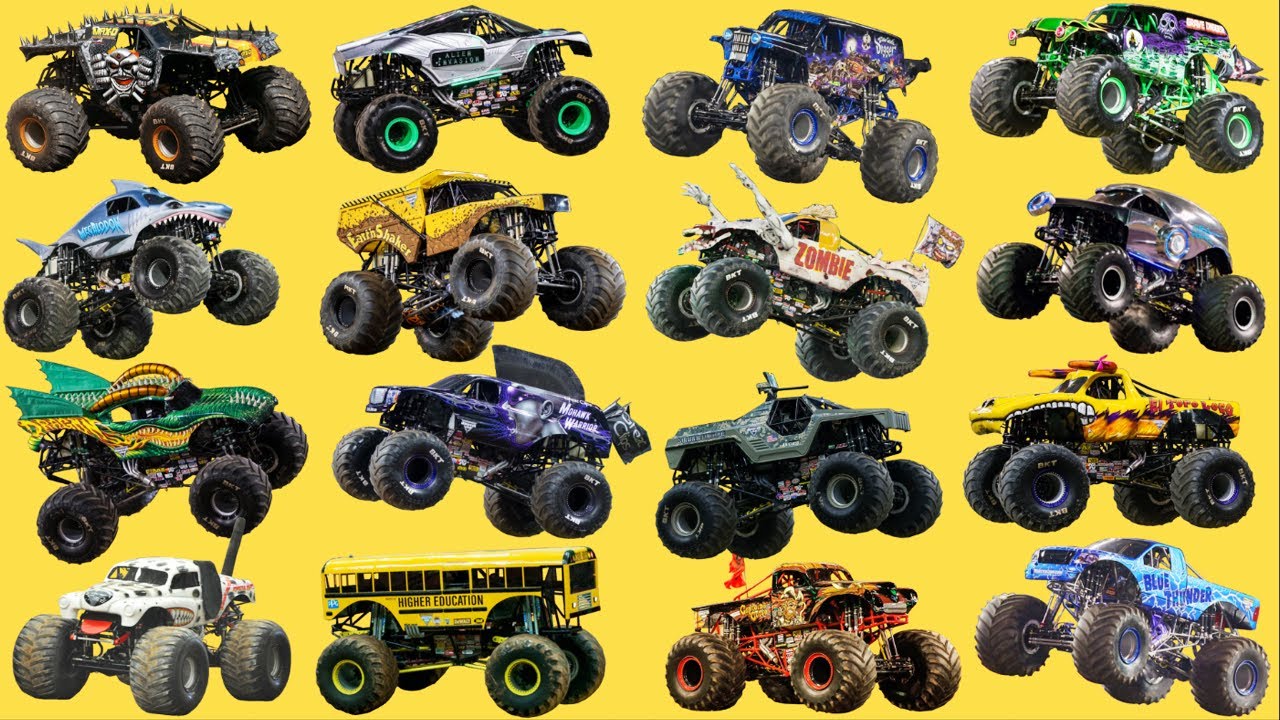 Monster Vehicles - Monster Truck, Monster Car, Monster School Bus ...