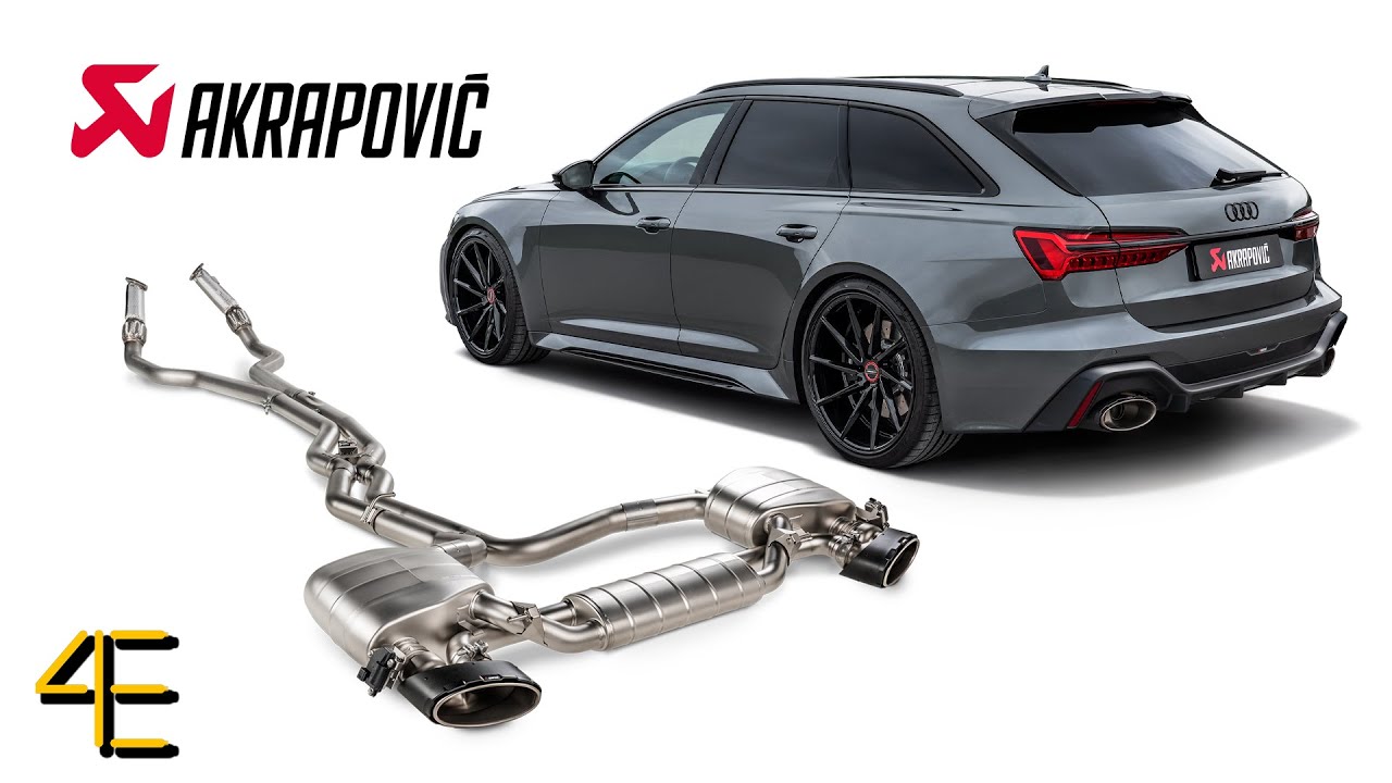 Audi RS6/RS7 C8 OEM vs Akrapovic Exhaust (Titanium Evolution Line ...