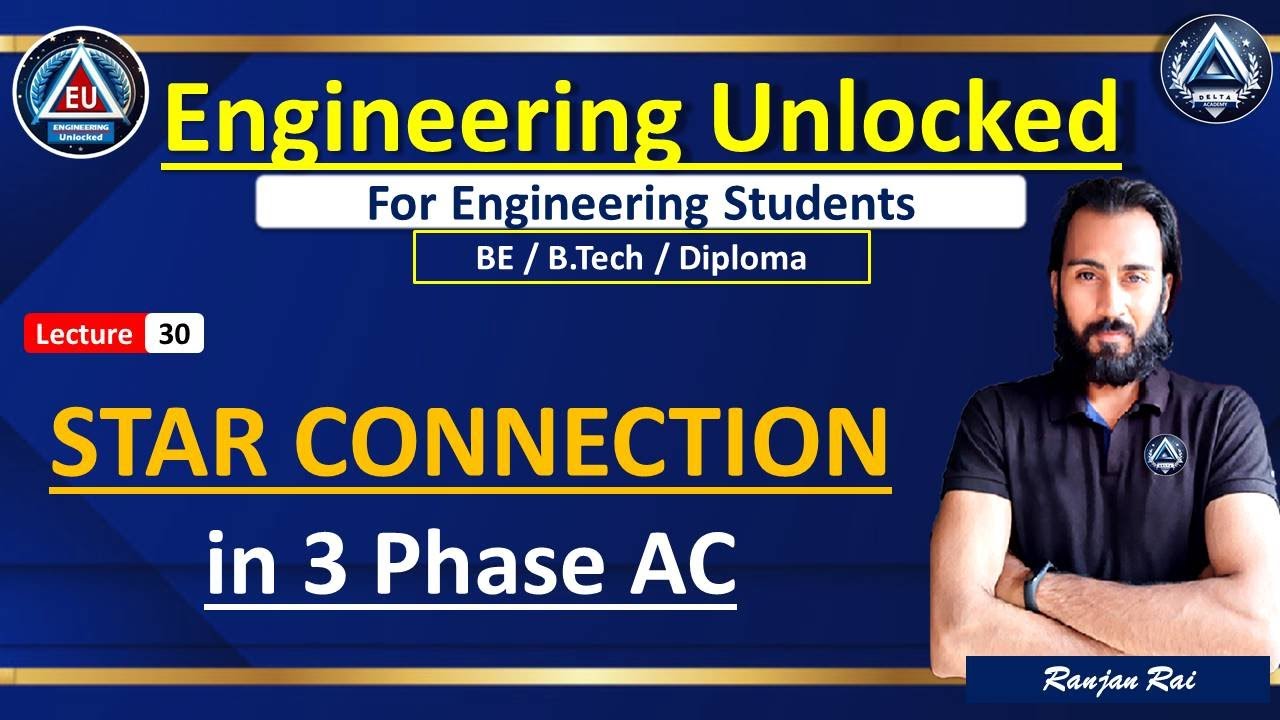 30. STAR CONNECTION IN 3 PHASE AC | BEE | By Ranjan Sir - YouTube